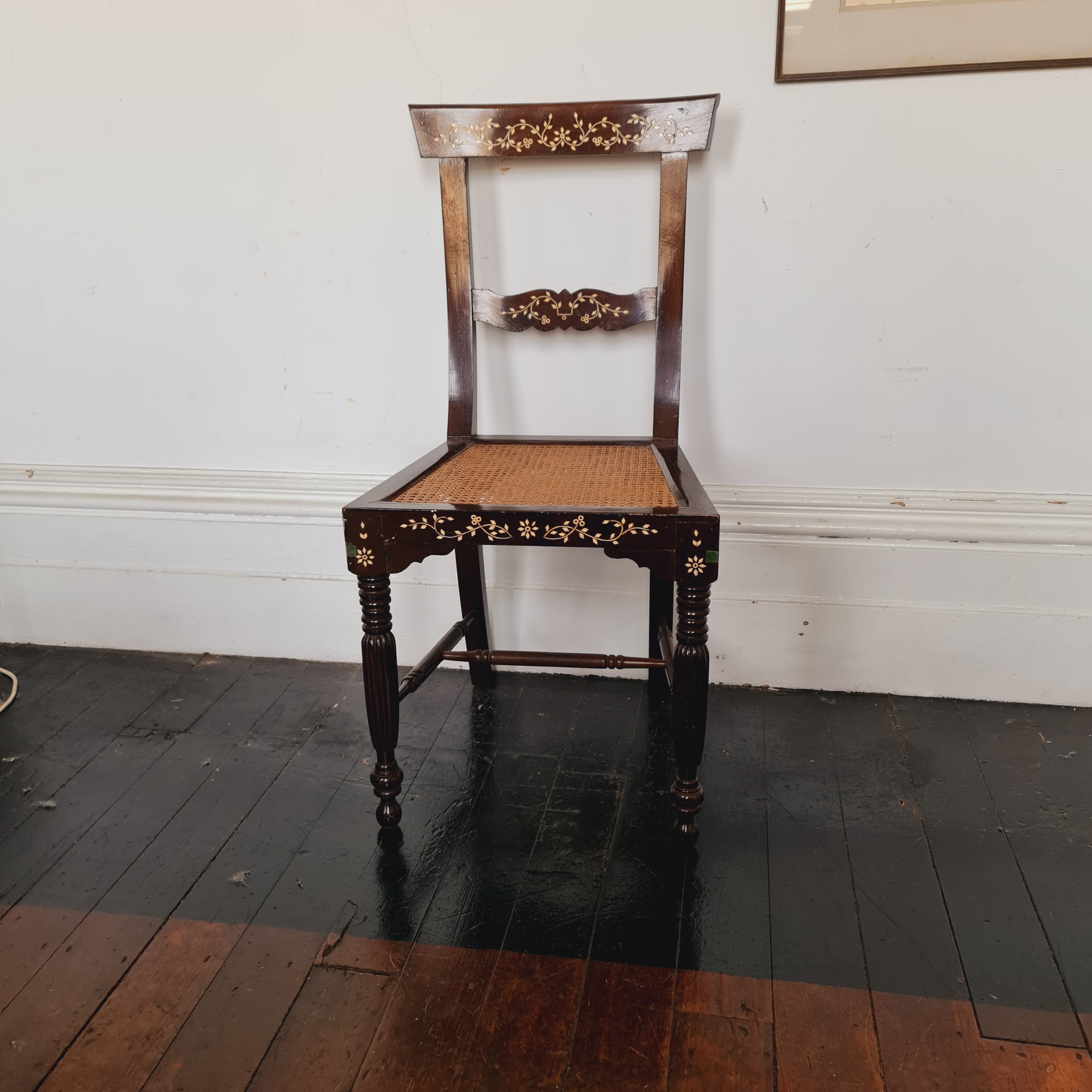 Chair 1 One Colonial Style Cane Seat Desk Bedroom – Grays South Melbourne